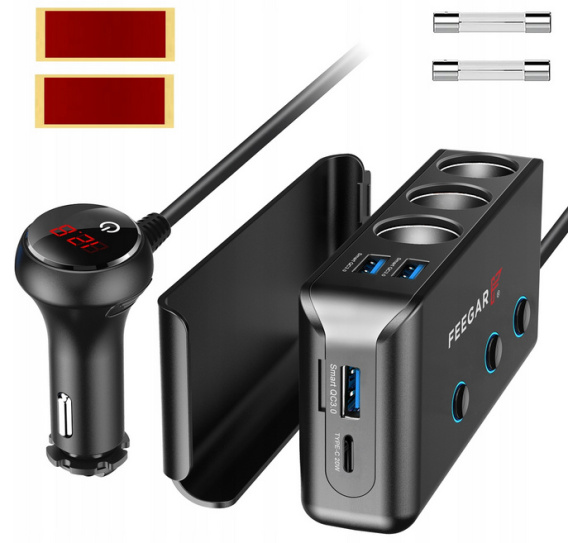 Feegar Ciga Rozdzielacz gniazda zapalniczki 12-24V 200W